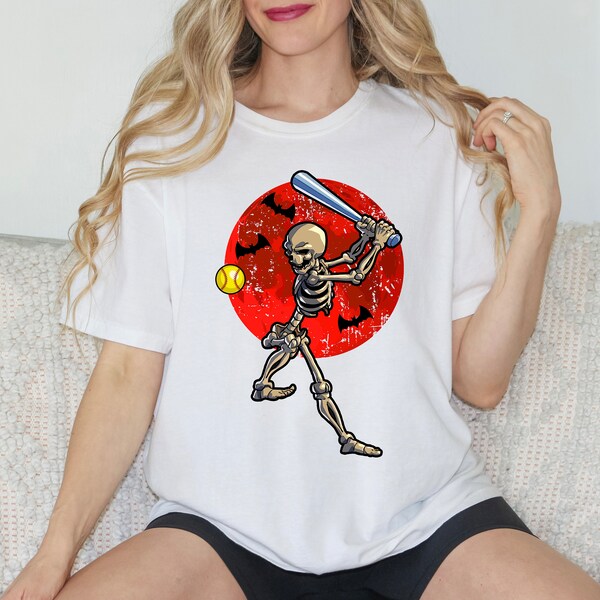 Softball Skeleton Svg - Etsy