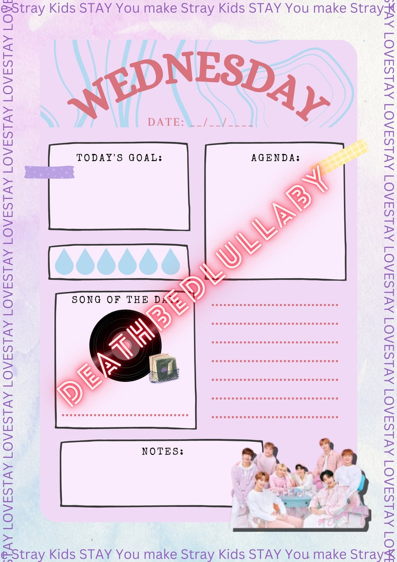 Stray Kids Digital Planner | Plan Your Week in Style - Etsy