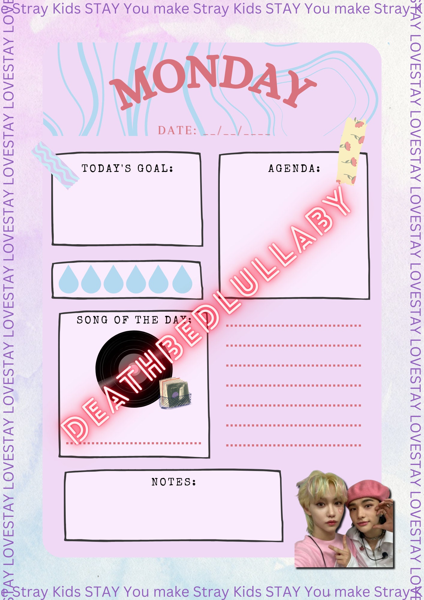 Stray Kids Digital Planner | Plan Your Week in Style - Etsy