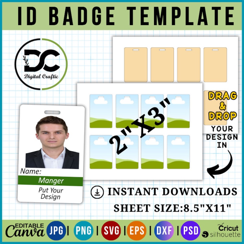 Id Badge - Etsy