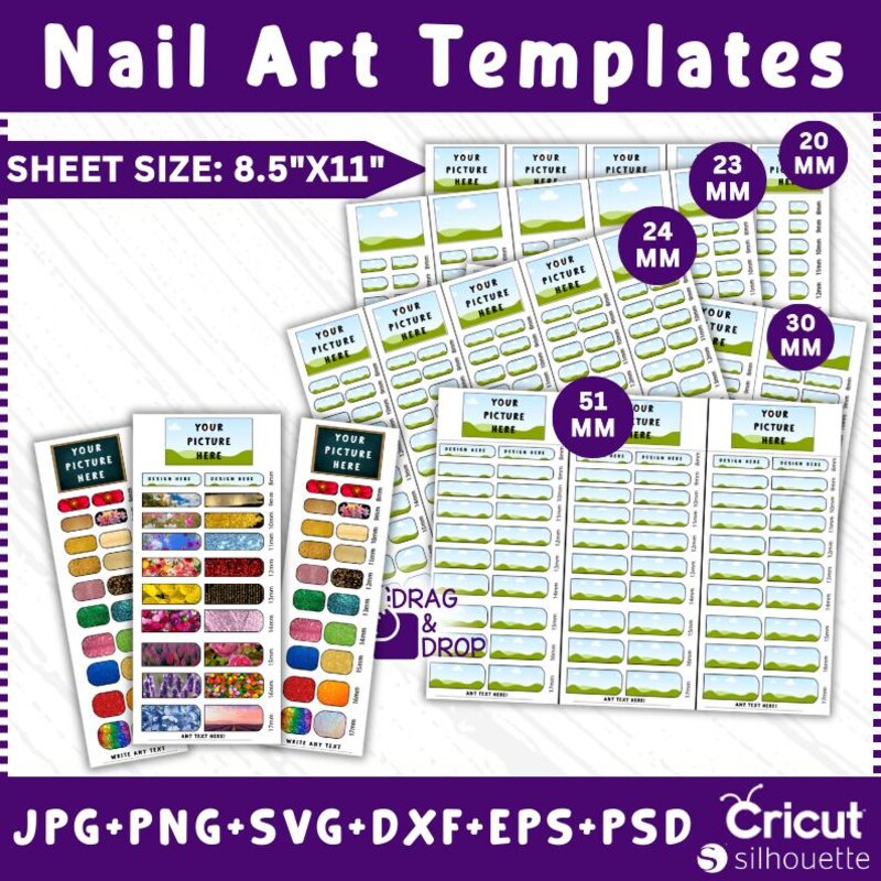 Blank Nail Design Template - Etsy