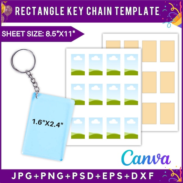 Acrylic Key Tag Blanks - Etsy