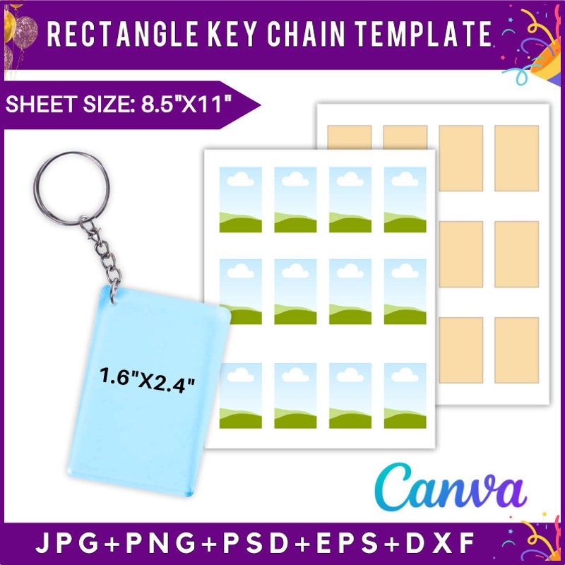 Acrylic Key Tag Blanks - Etsy