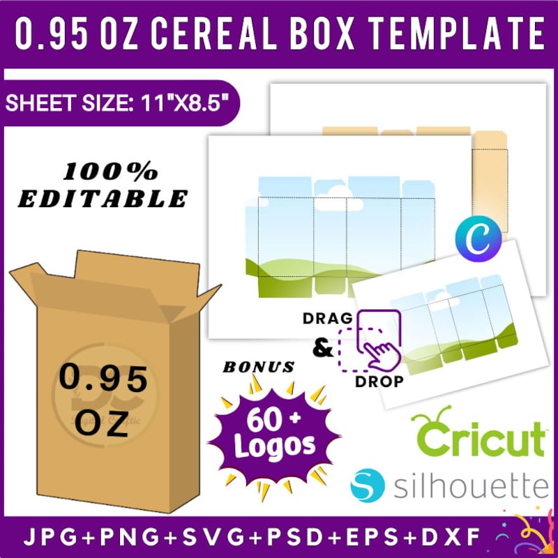 Mini Cereal Boxes Printable - Etsy