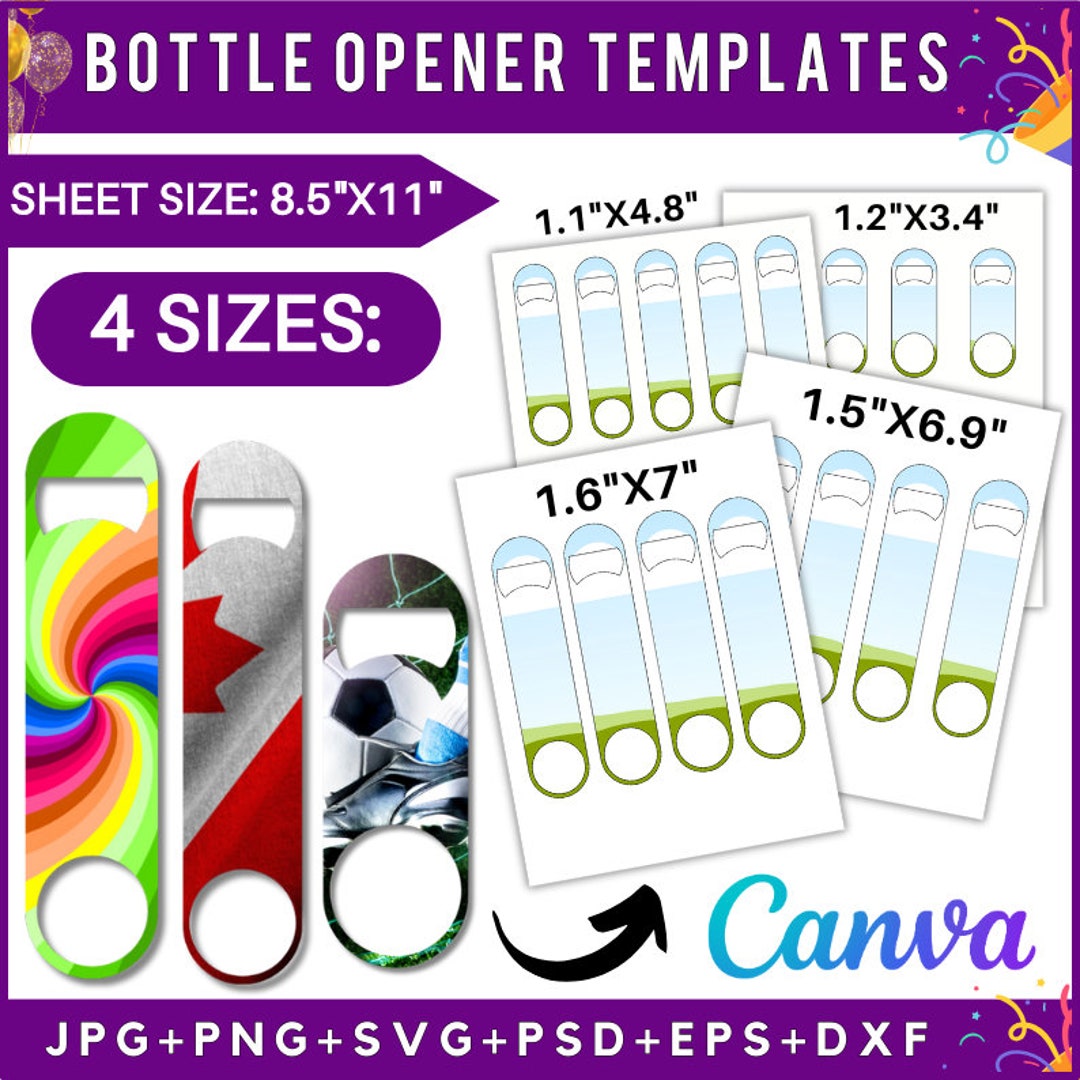 Bottle Opener Bundle, Beer Bottle Opener Template, Bottle Opener ...