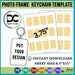 Acrylic Photo Frame Keychain Template, Canva, Silhouette, Cricut, Jpg ...