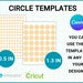 Circle Template Bundle, Blank Circle Label Template, Multipurpose ...