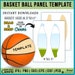 Basketball/football Panel Template, Canva Editable (digital Download ...