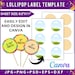 Editable Lollipop Label Template, SVG, Mockup (digital Download) - Etsy