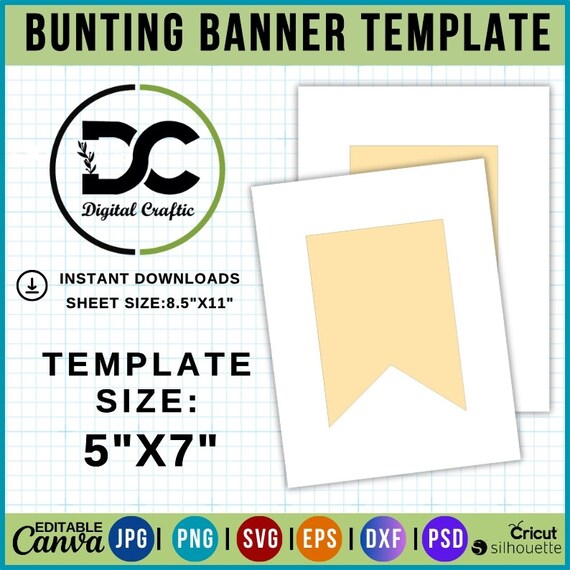 Bunting Banner Size