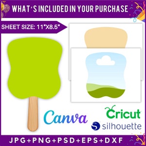 Church Fan Template, Paddle Fan Template, Church Fan Svg, Blank Fan ...