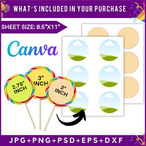 Lollipop Labels Templates