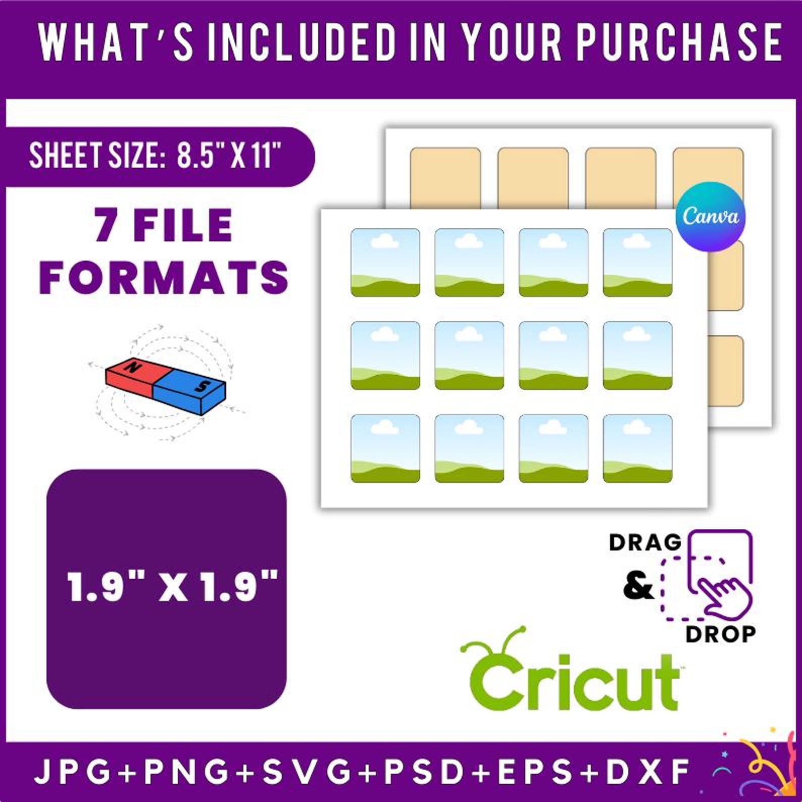 Magnet Template, Magnet Multipurpose Labels Template, Magnet ...