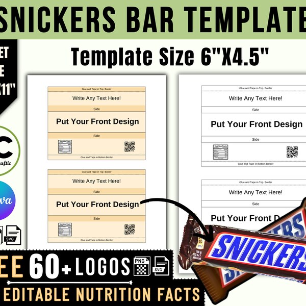 Candy Bar Wrappers - Etsy