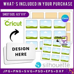 Square Magnet Template, Magnet Template Svg, Magnet Sublimation ...