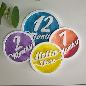 Baby Milestone 3D Printed STL - Etsy