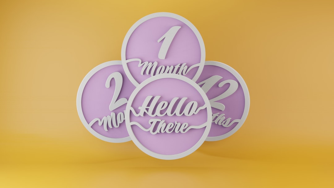 Baby Milestone 3D Printed STL - Etsy