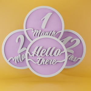 Baby Milestone 3D Printed STL - Etsy