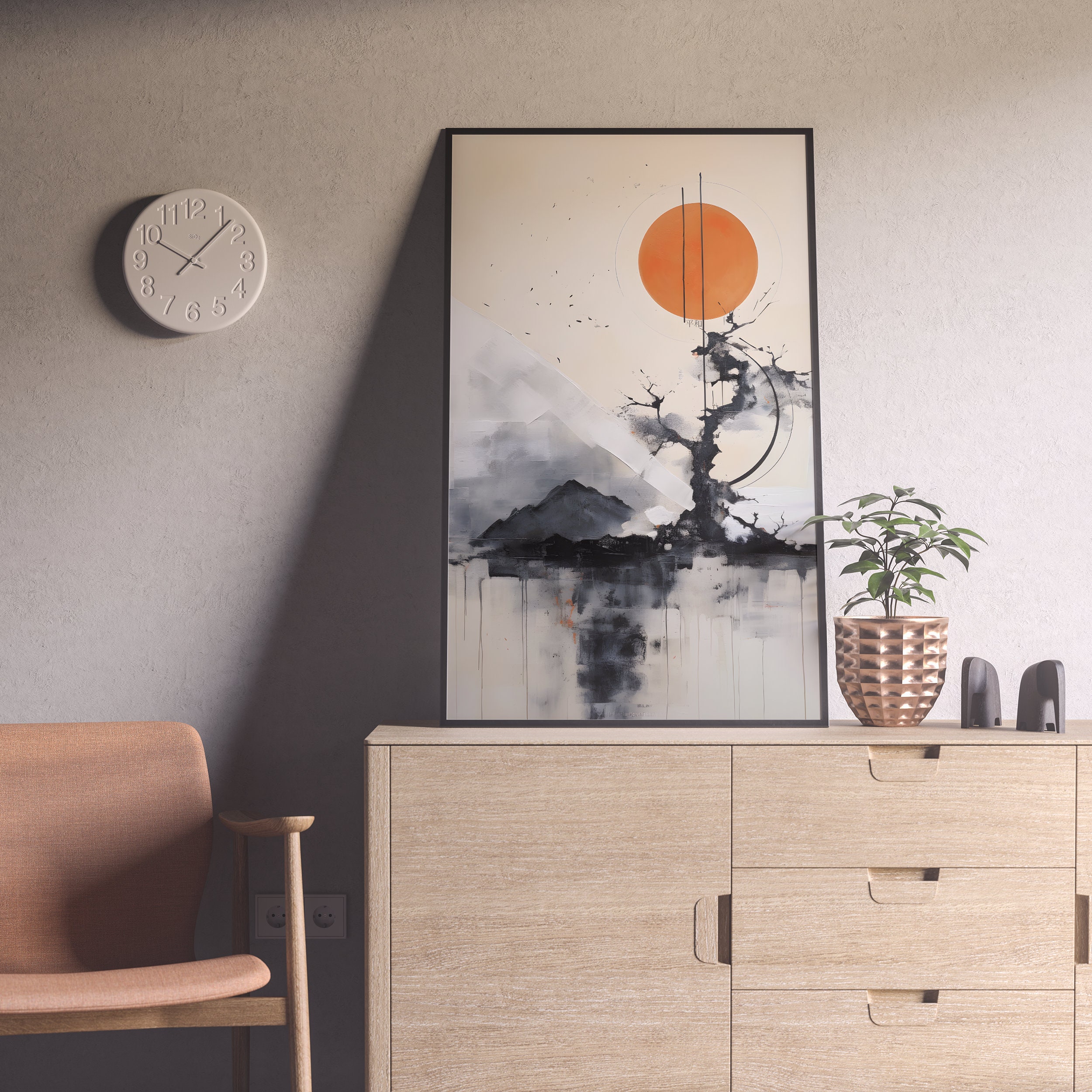 Japandi Wall Art Wabi Sabi Wall Art Printable Abstract - Etsy