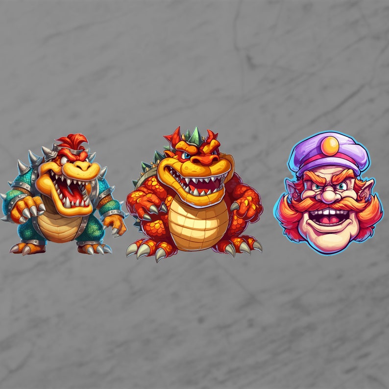 Mario SVG Bundle | Mario PNG | Cartoon Svg | Mario Svg Bundle for ...