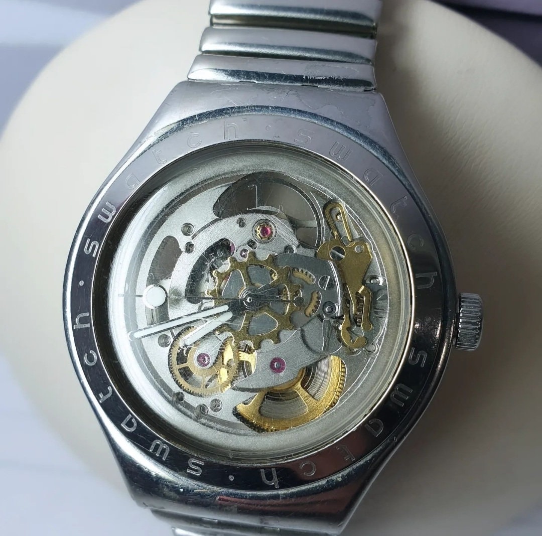 Luxury Rare Automatic Swatch Skeleton YAS100G Men's Watch Please Note ...