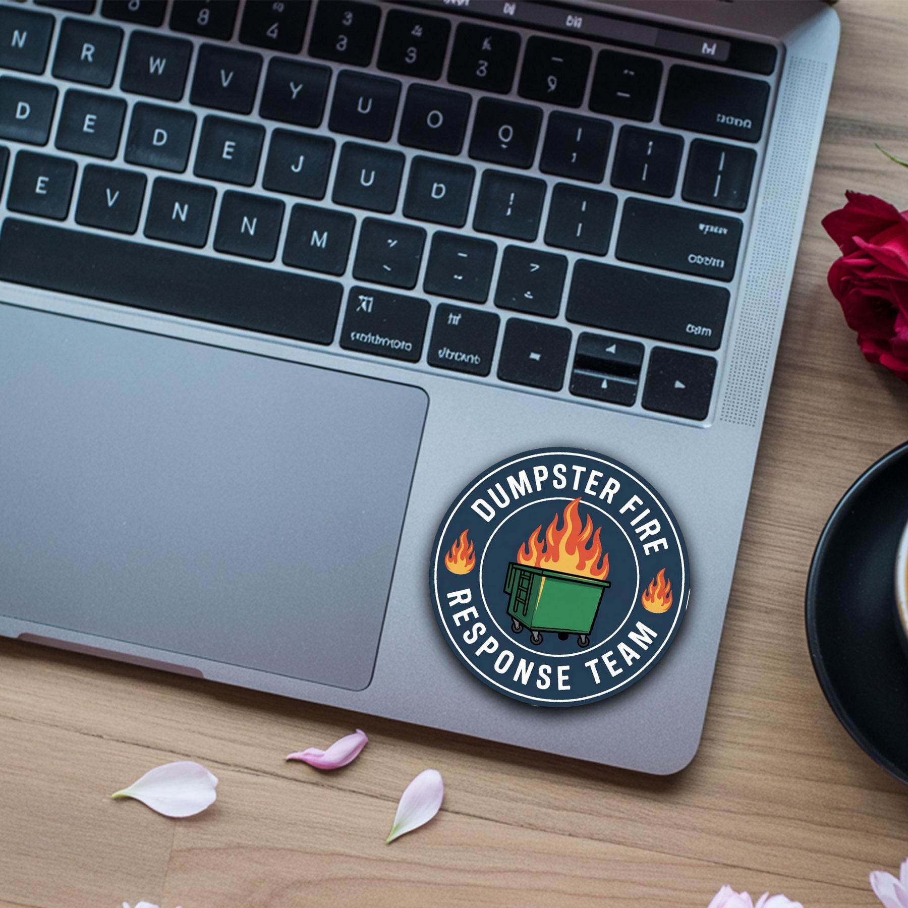 3x Dumpster Fire Response Team Sticker, Funny Sarcastic Sticker for ...