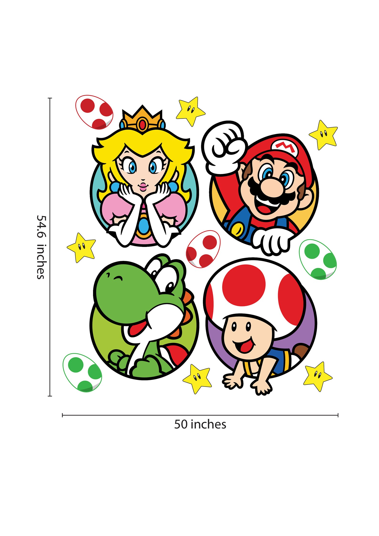 Super Mario Wall Decal, Nintendo Game Sticker for Kid Room - Etsy