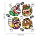 Super Mario Villain Wall Decal: Bowser, Goomba, Wario, Piranha Plant - Etsy