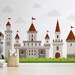 Removable Mid Century Castle Wall Decal for Boy Room Wall - Etsy