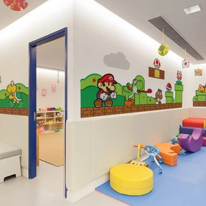 Super Mario Wall Decal Nintendo Wall Mural for Children Room Kids Room ...