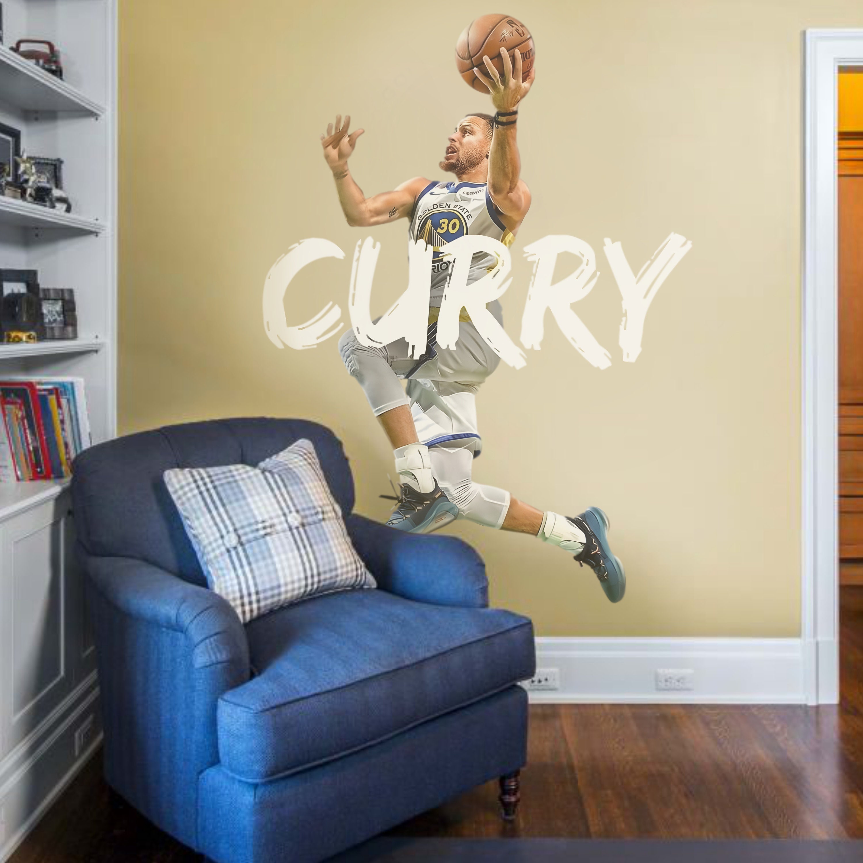Removable Stephen Curry Wall Decal Sport Super Star Wall Sticker for ...