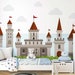 Removable Mid Century Castle Wall Decal for Boy Room Wall - Etsy