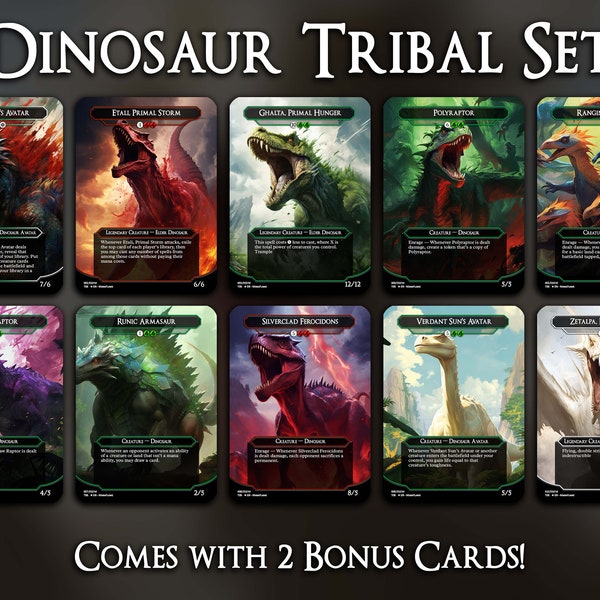 Dinosaur Mtg Playmat - Etsy