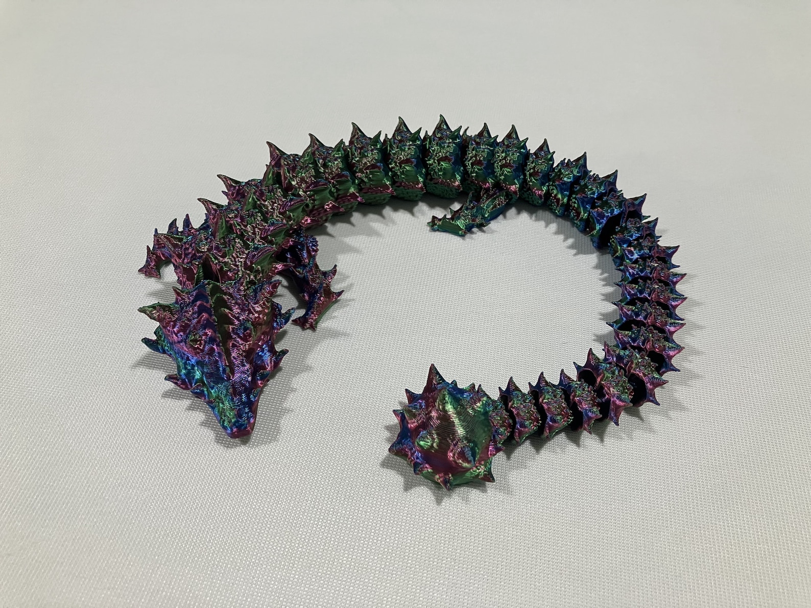 SPIKEY Articulating 3D Printed Dragon 16 Inches Long or 6 - Etsy