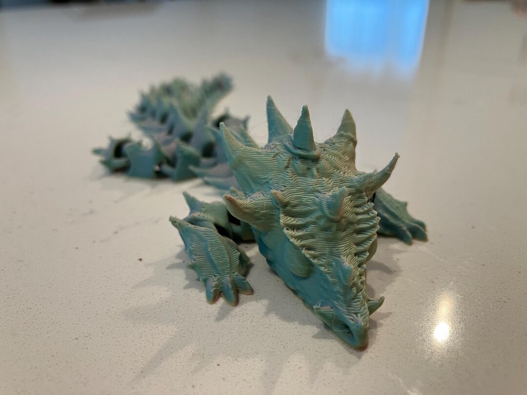 Sinker Articulating 3D Printed Dragon - Etsy