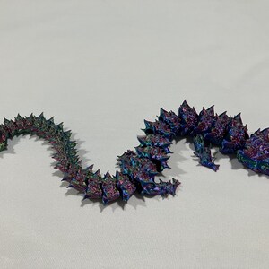 SPIKEY Articulating 3D Printed Dragon 16 Inches Long or 6 Inches Long ...