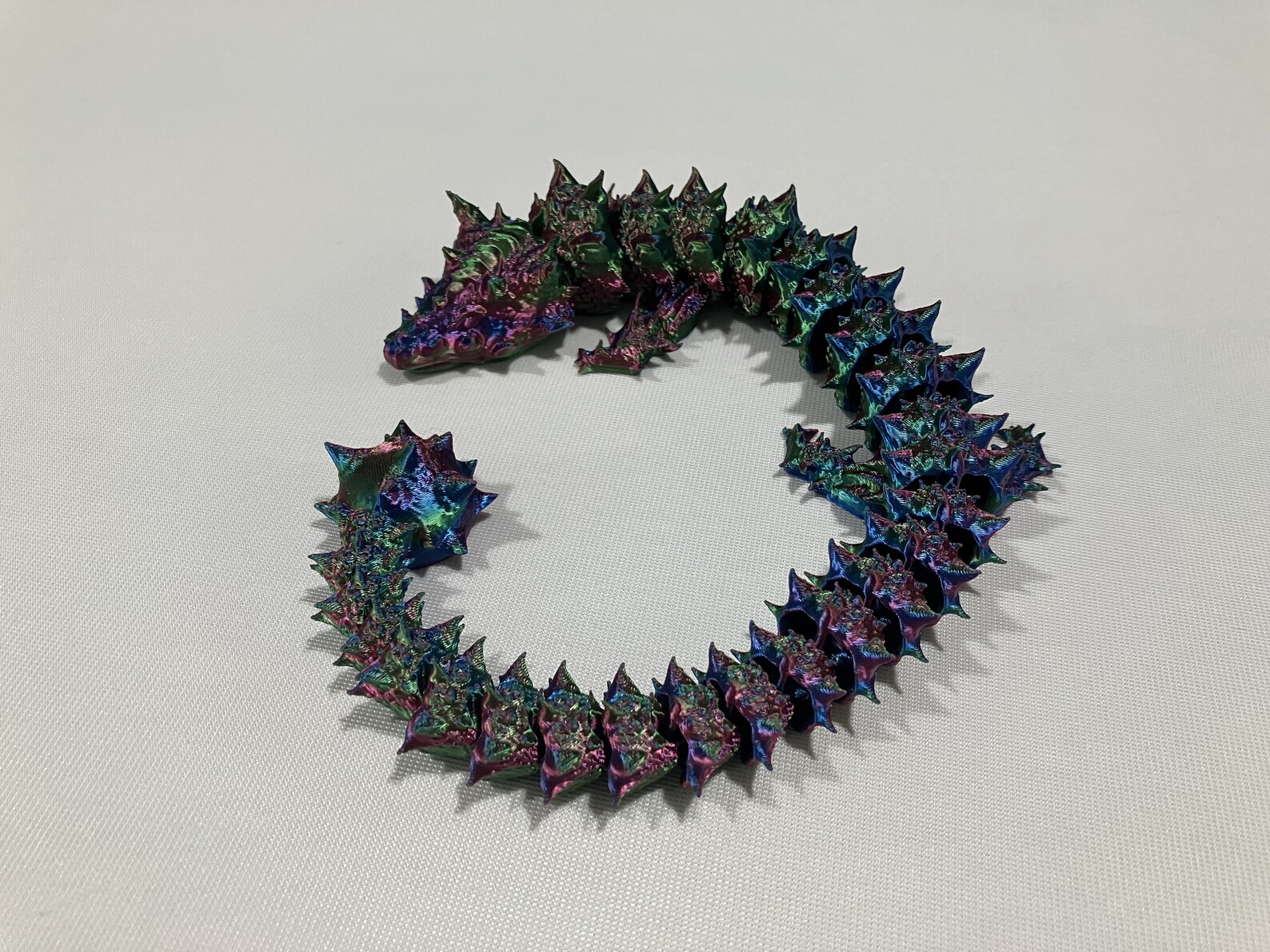 SPIKEY Articulating 3D Printed Dragon 16 Inches Long or 6 - Etsy