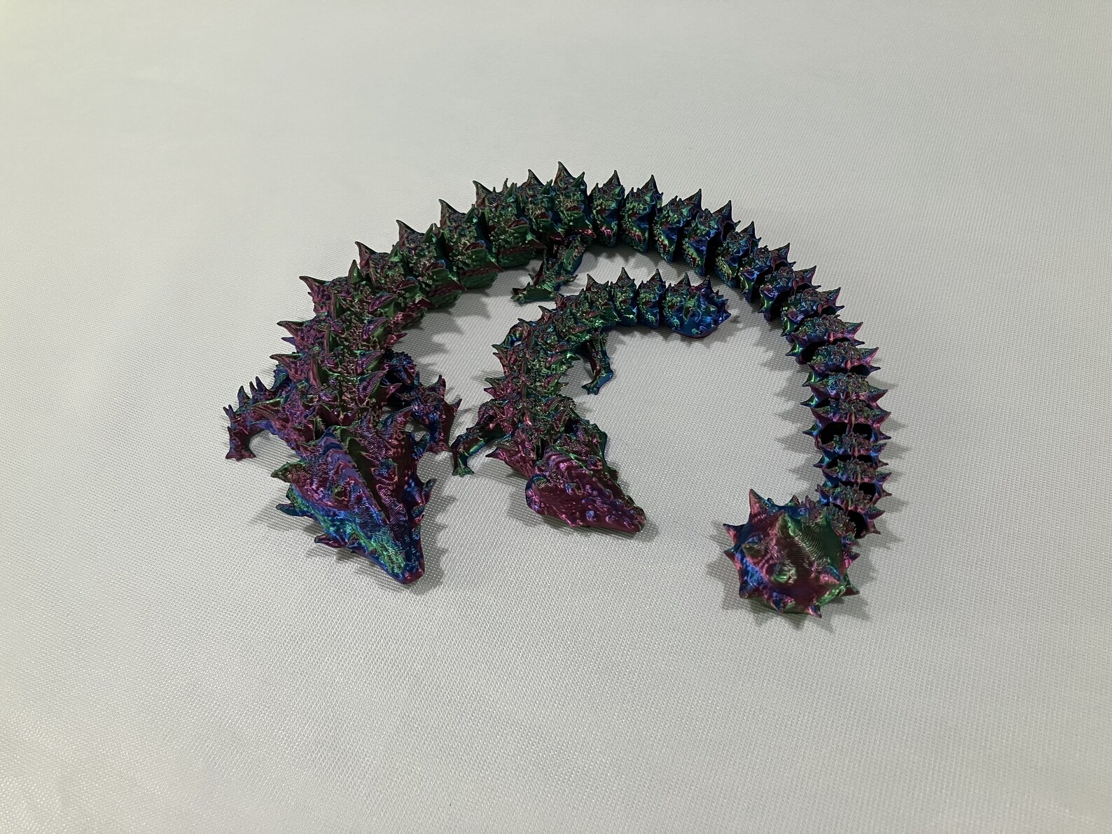 SPIKEY Articulating 3D Printed Dragon 16 Inches Long - Etsy