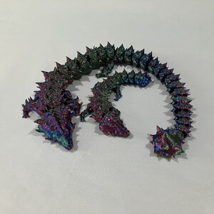 SPIKEY Articulating 3D Printed Dragon 16 Inches Long or 6 Inches Long ...