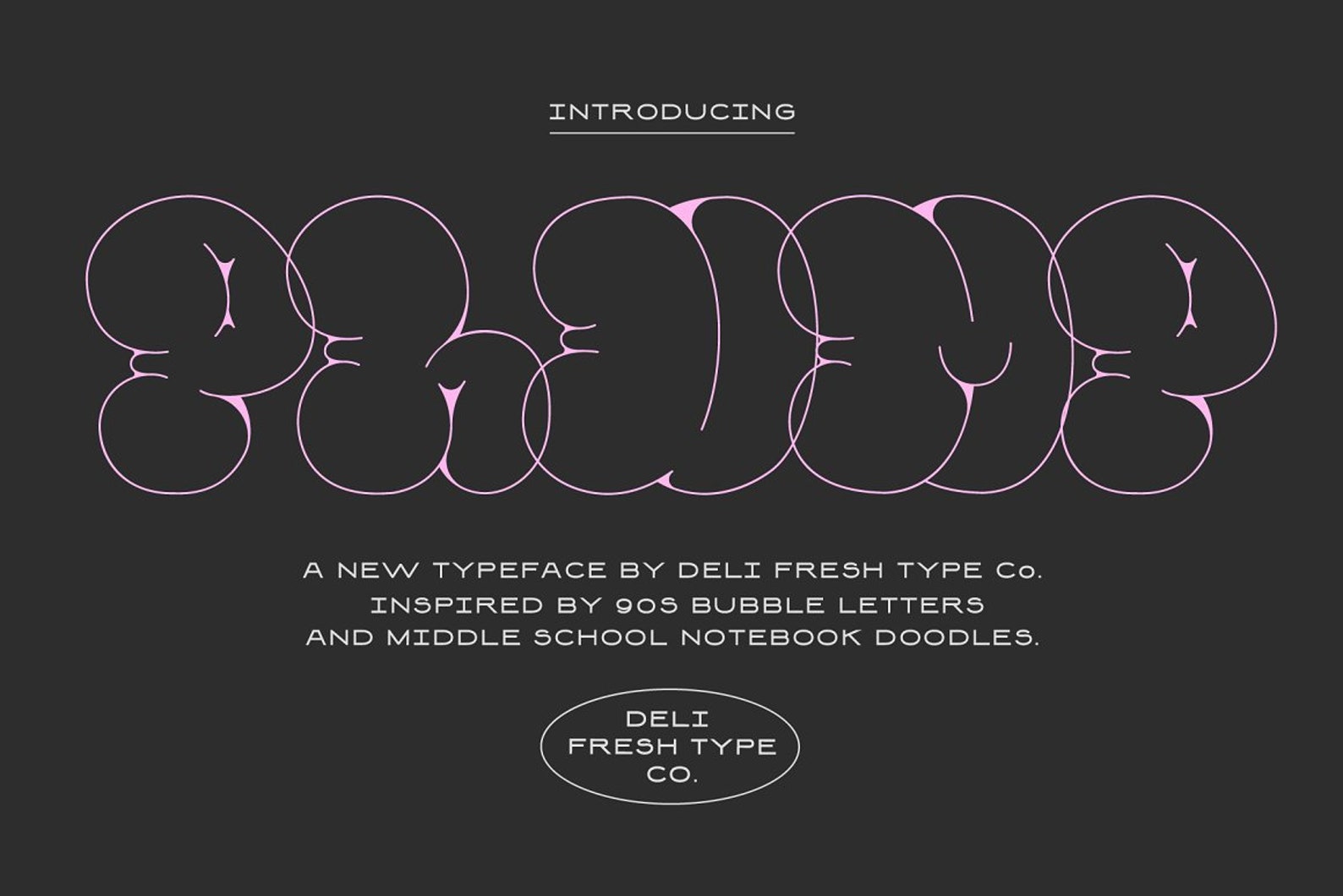 Plump: A Bubble Letter Font - Serif Font, Modern Font, Boho Font ...