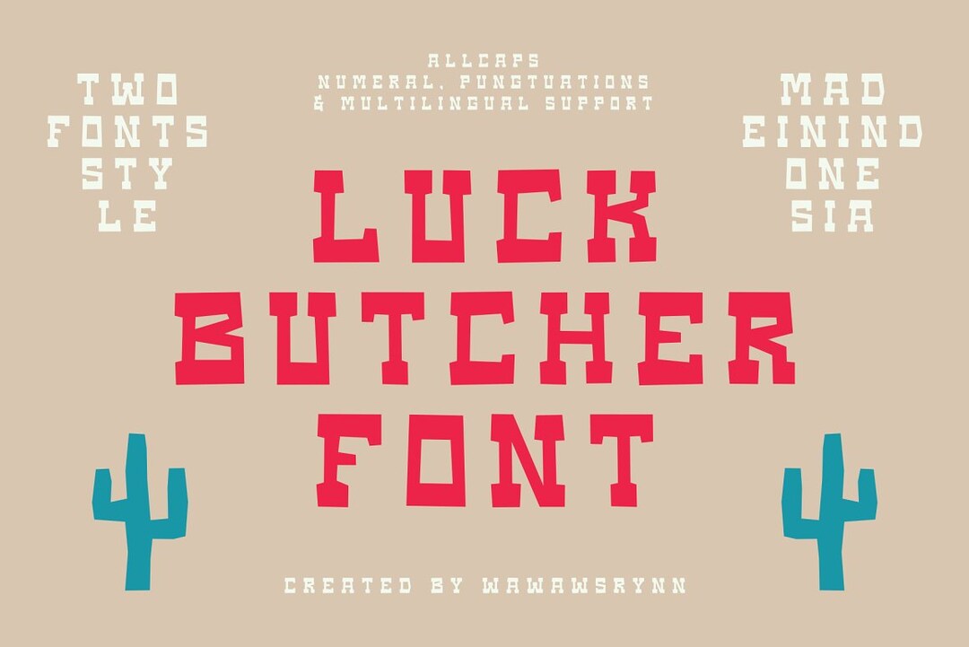LUCK BUTCHER | Modern Serif Font, Brand Font, Logo Font, Canva Font ...
