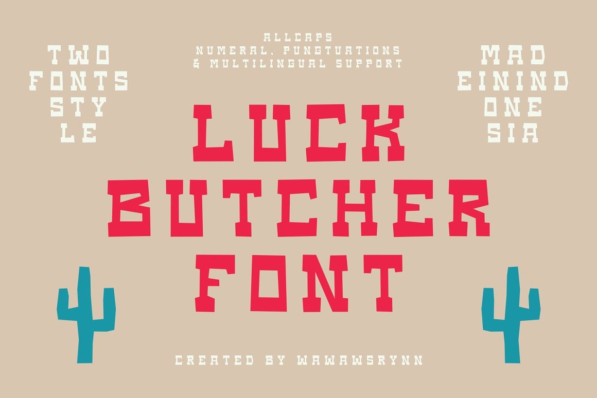 LUCK BUTCHER | Modern Serif Font, Brand Font, Logo Font, Canva Font ...