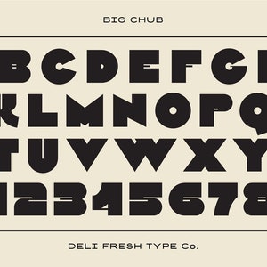 Big Chub: an Old School Italian Font - Elegant Font, Canva Font, Modern ...