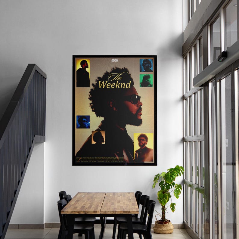 The Weeknd Poster, Hip Hop Posters, Album Cover Print Wall Art, the ...