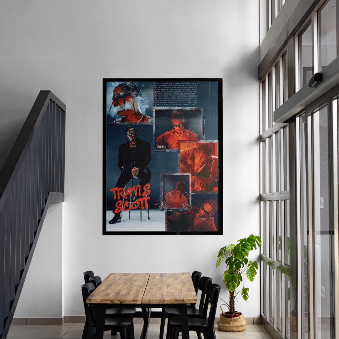 Travis Scott Poster, Rapper Posters, Album Cover Print Wall Art, Travis ...