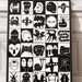 Minimalist Black and White, Bold Pictogram-style Illustration 16x20 ...