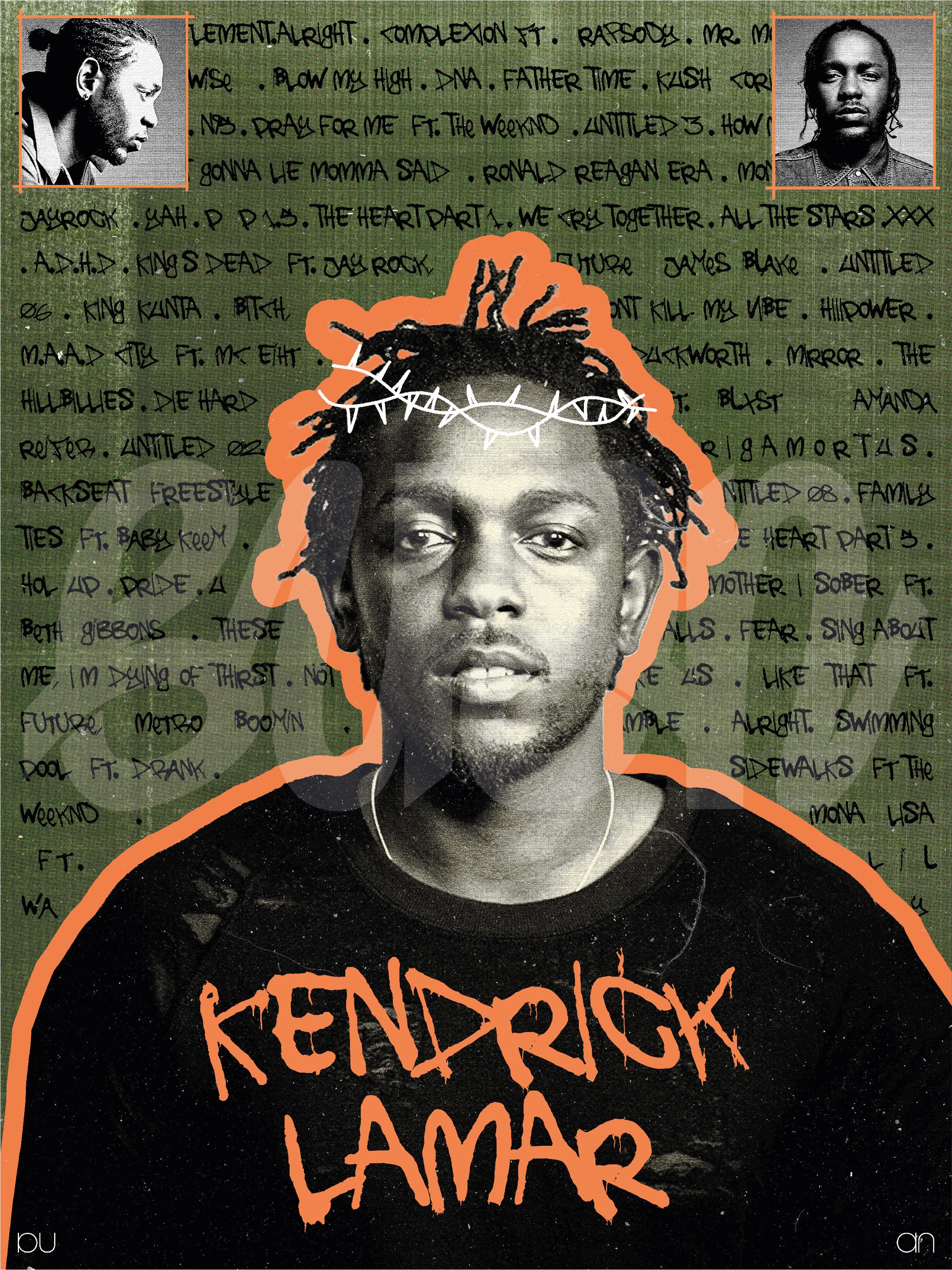 Kendrick Lamar Poster, Rapper Posters, Album Cover Print Wall Art ...