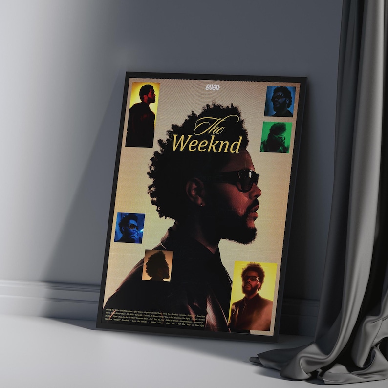 The Weeknd Poster, Hip Hop Posters, Album Cover Print Wall Art, the ...