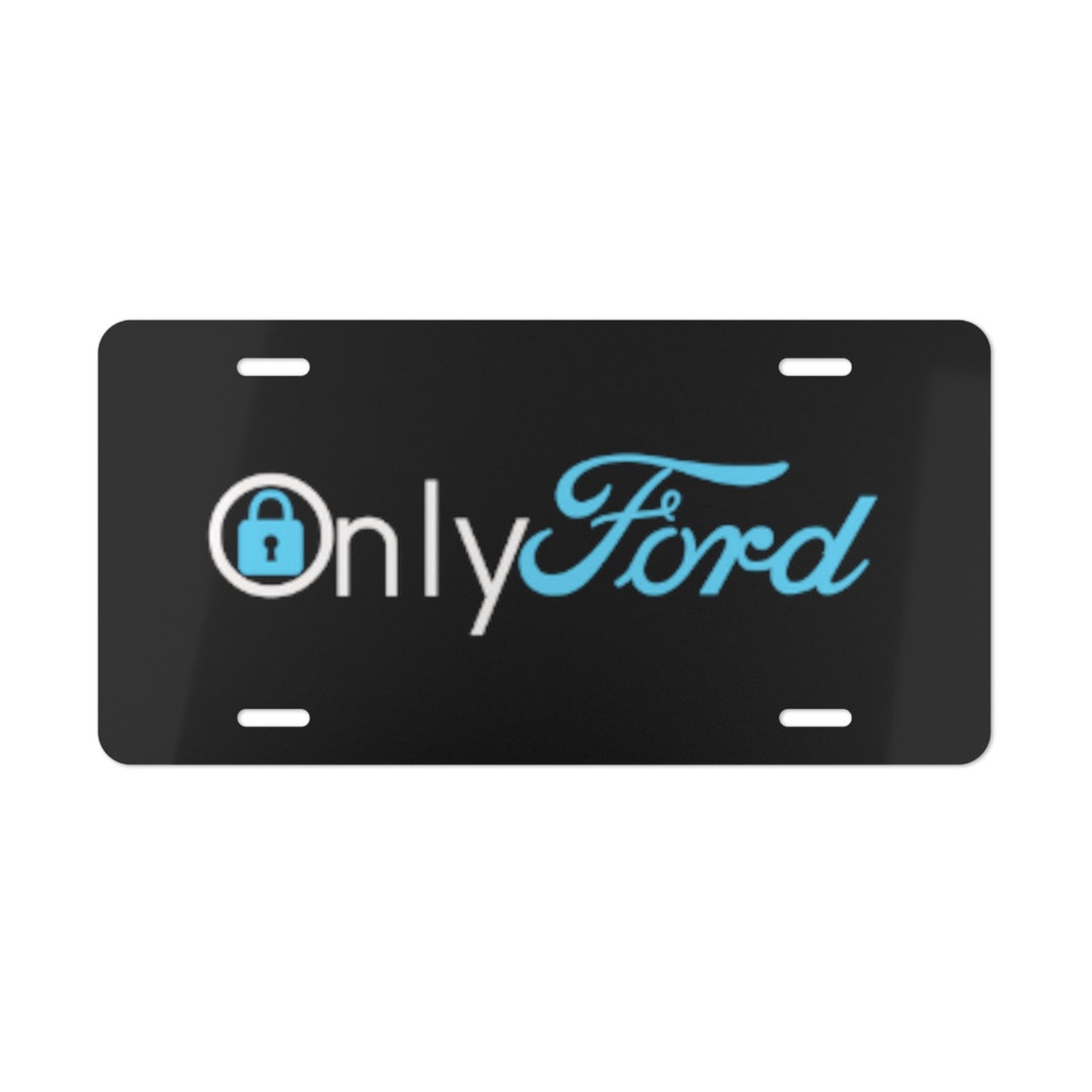 Only Ford Vanity License Plate - Etsy