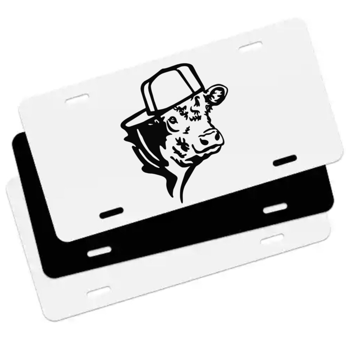 Backwards Hat Cow License Plate, Heifer Cow, Car License Plate, Truck ...